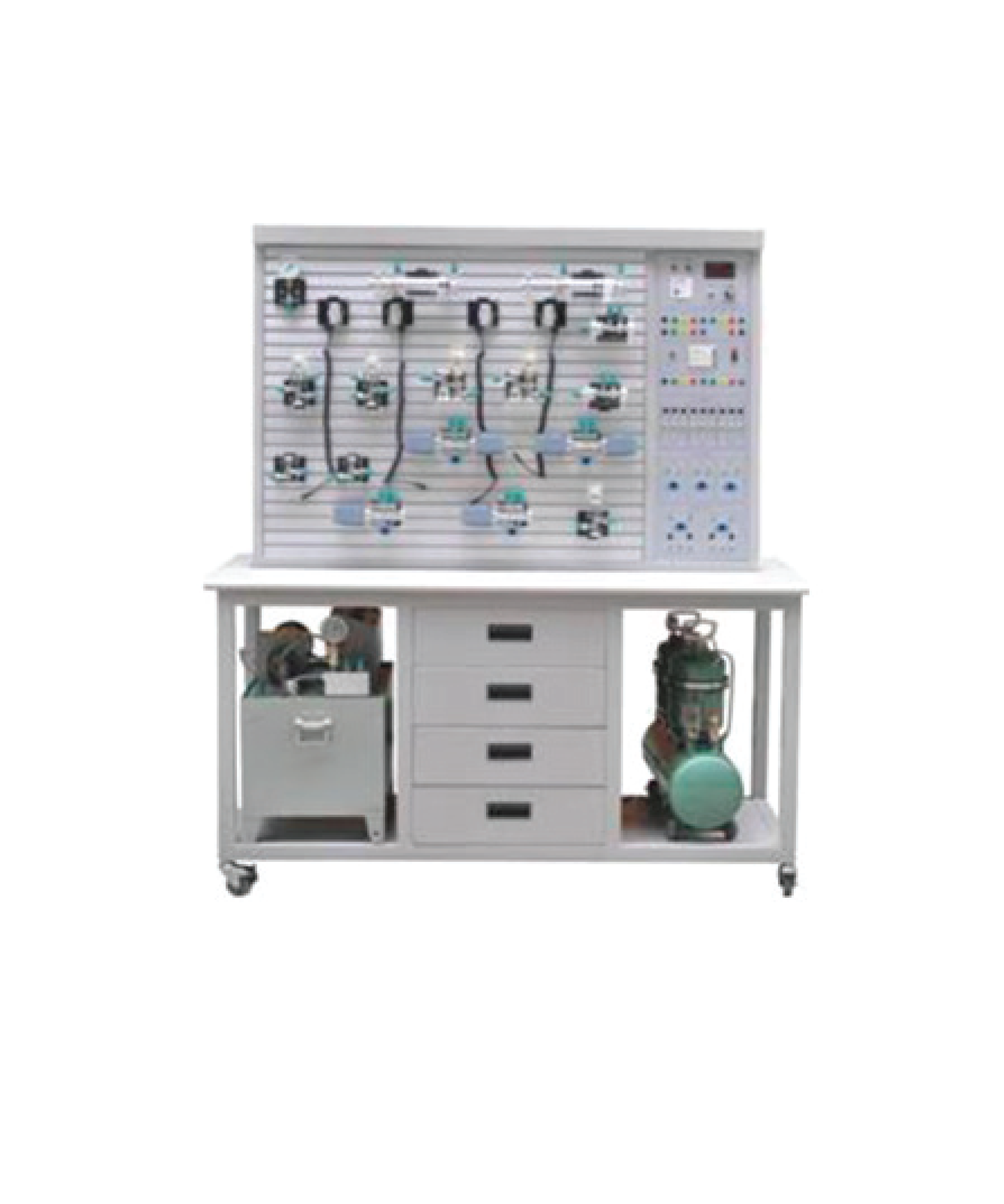 PLC Controlled Hydraulic & Pneumatic System Trainer - FaboTronix